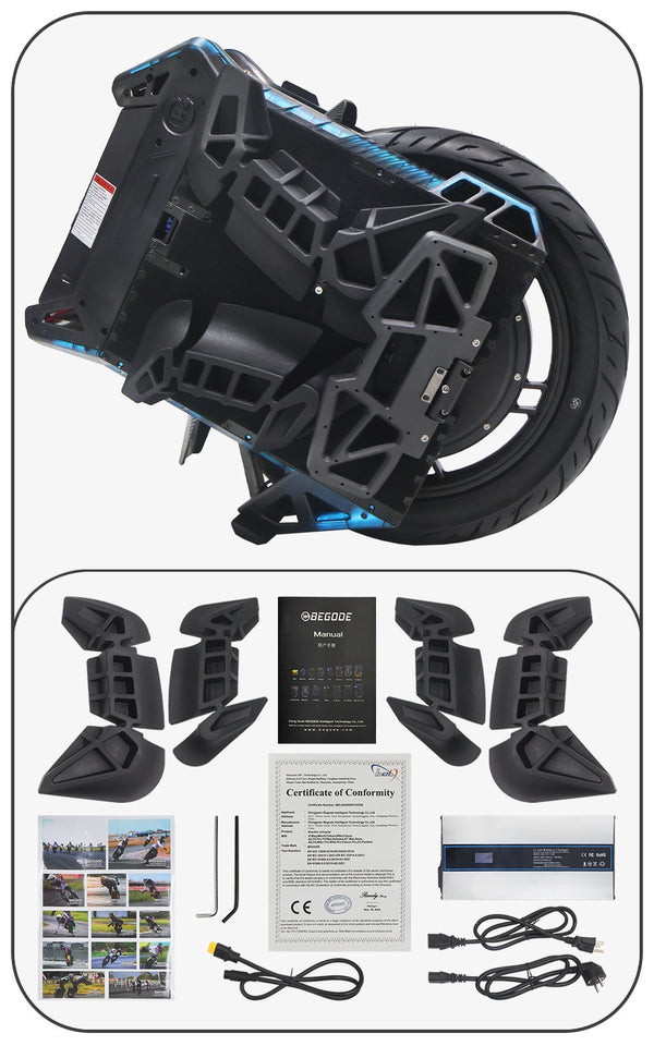 Begode Race Electric Unicycle 5000W 210V 3800Wh 50S 20inch New 48 Mosf ...
