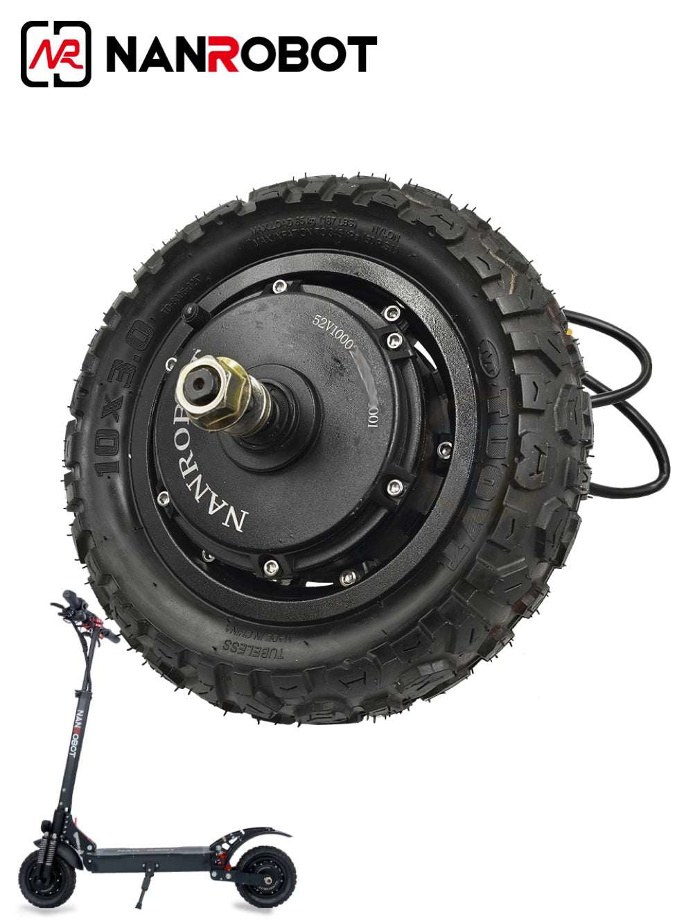 Rear Motor Kit of Nanrobot D4+ 2.0 Electric Scooter 52V 1000W Engine A ...